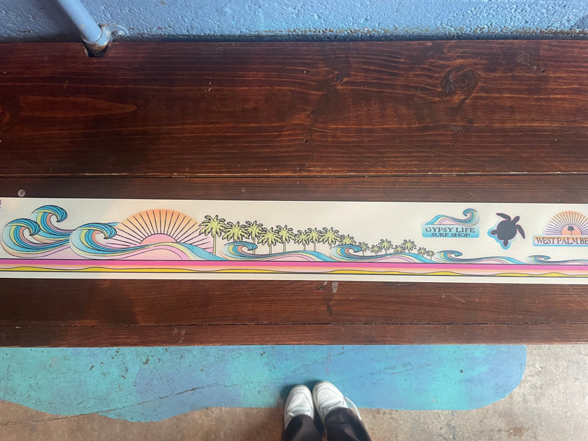 Renowned Waves/Palms Horizon Sticker – Gypsy Life Surf Shop
