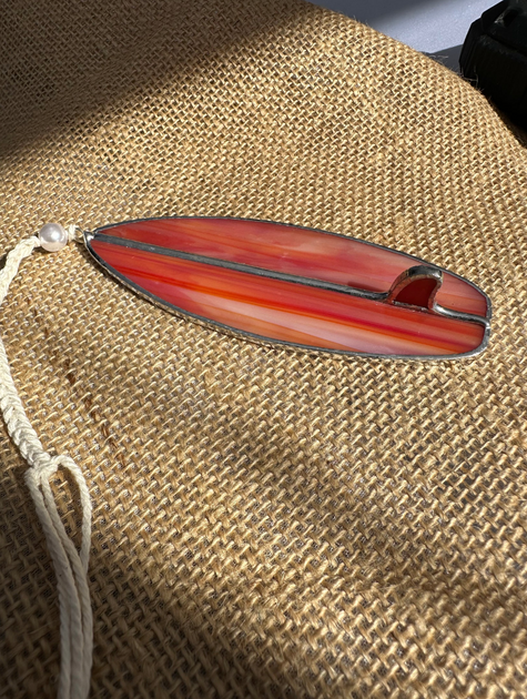 Sunset Red Stained Glass Surfboard – Gypsy Life Surf Shop