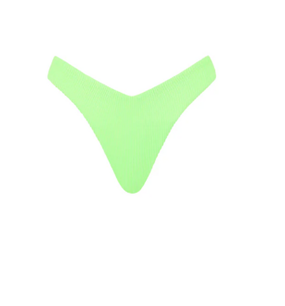 Y Cheeky Bikini Bottom - Luau Lime Ribbed – Gypsy Life Surf Shop
