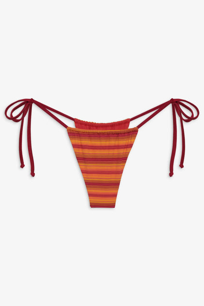 Tia Skimpy String Bikini Bottom - Harvest Moon – Gypsy Life Surf Shop