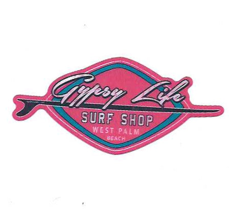LARGE Gypsy Life Surf Shop Sticker - Balkanize Surfboard
